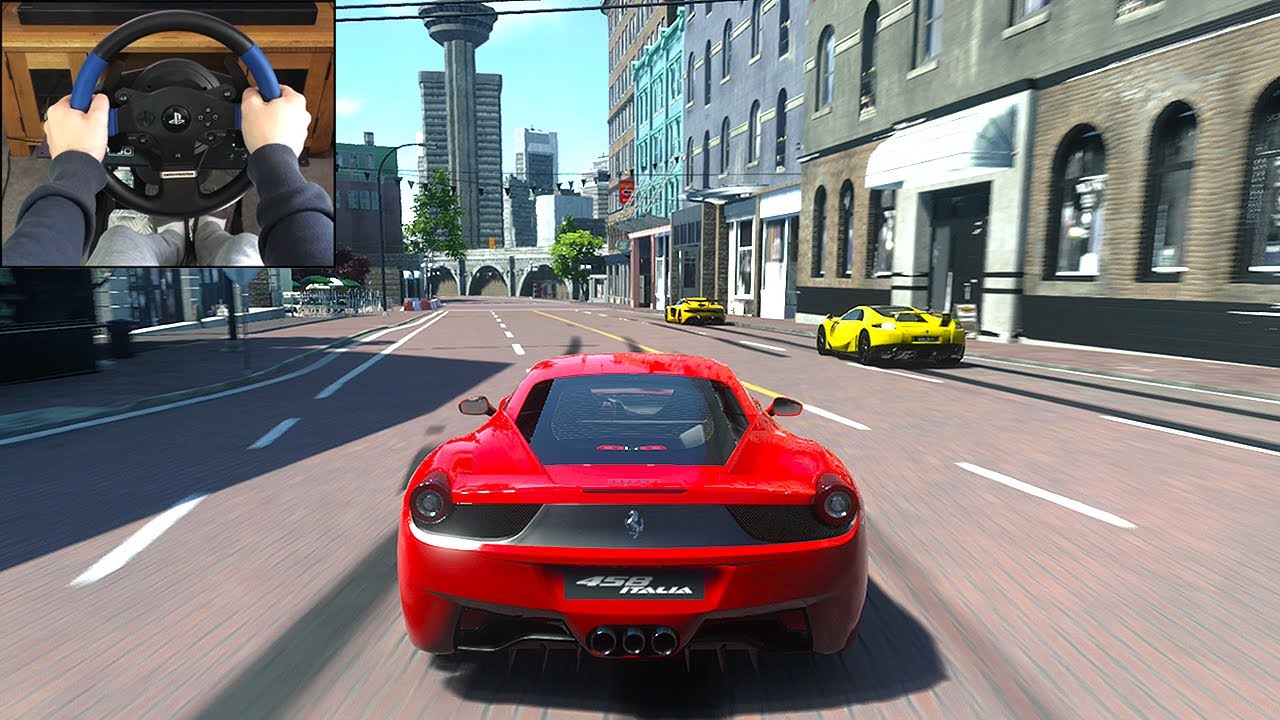 Ferrari 458 Italia - Driveclub | Thrustmaster Steering Wheel Gameplay ...