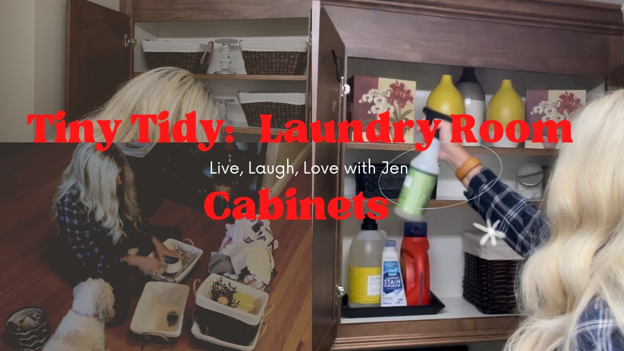 Tiny Tidy Tuesday | Laundry Room Cabinets | Clean And Organize With Me ...