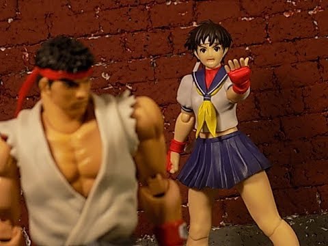 S.H. FIGUARTS STREET FIGHTER SAKURA KASUGANO ACTION FIGURE SHOWCASE ...