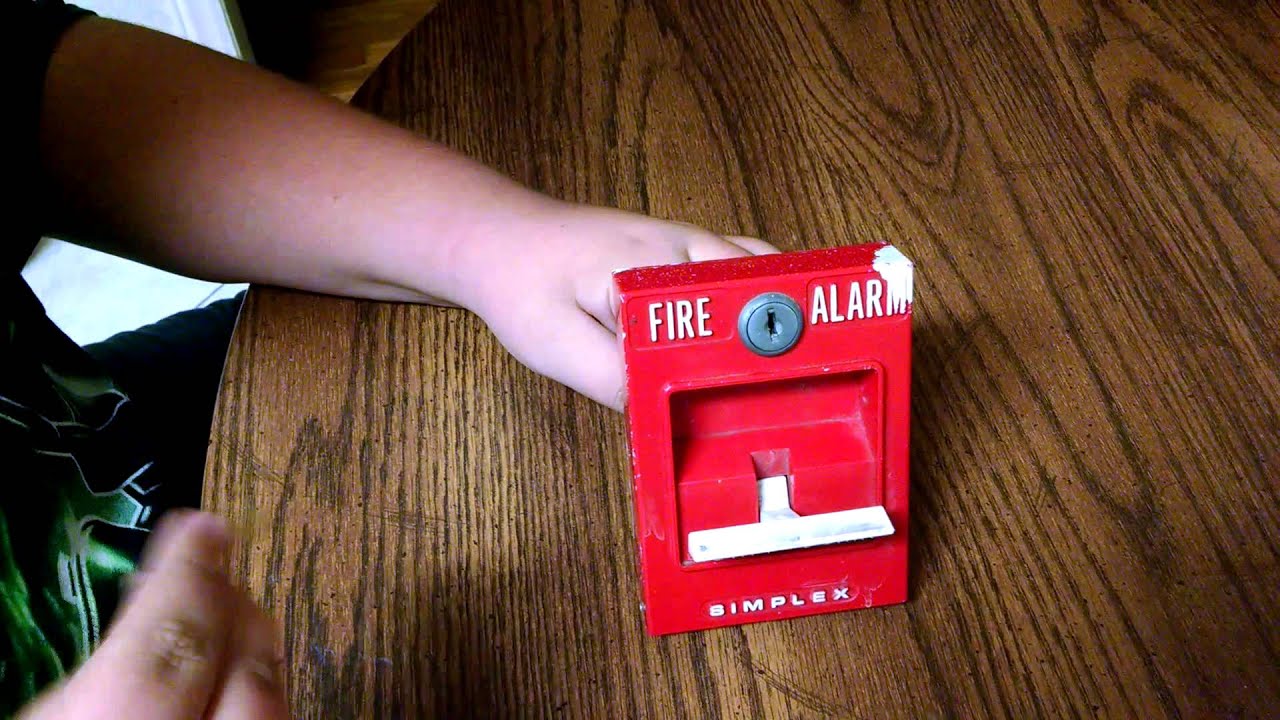 Simplex 4251-20 pull station. - YouTube