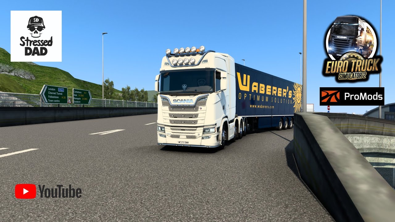 ETS2 ProMods 2.65 - Valenciennes to London | Euro Truck Simulator 2 ...