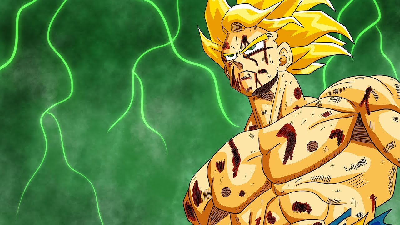 SSJ GOKU NAMEK battle scene Digital Art Drawing (Timelapse) - YouTube