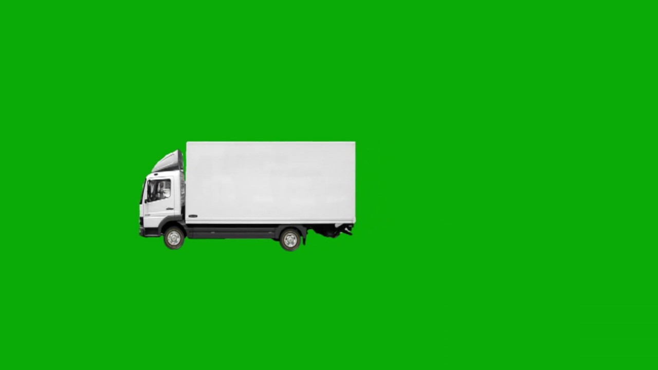White Truck Green Screen Video - YouTube