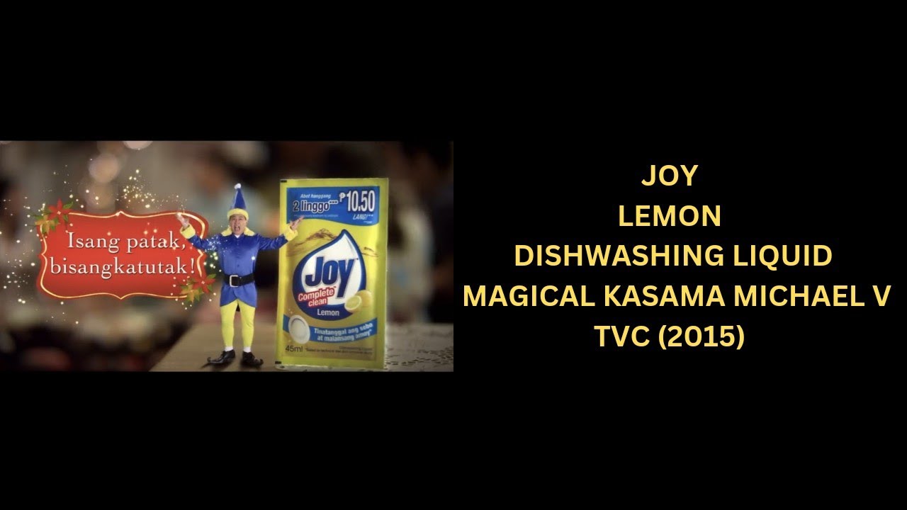 Joy Lemon Dishwashing Liquid Magical Kasama Michael V Tvc (2015) - YouTube