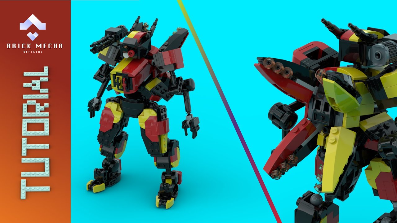 LEGO Mech MOC : fire warrior mech | Tutorial - YouTube