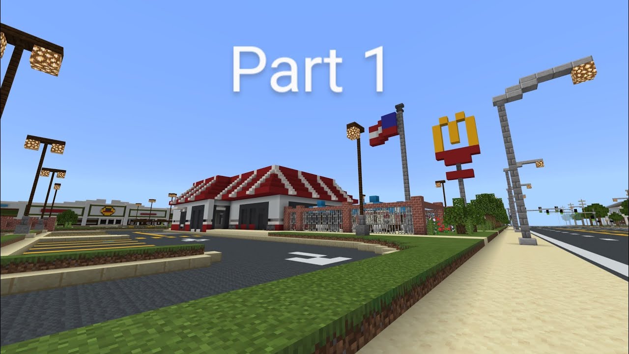 Minecraft - How To Build A McDonald's - Part 1 - YouTube
