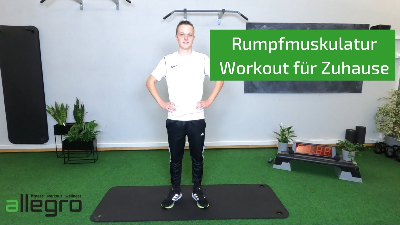 Rumpf Stabilisation Workout für Zuhause / Rumpf-Muskulatur Workout ...