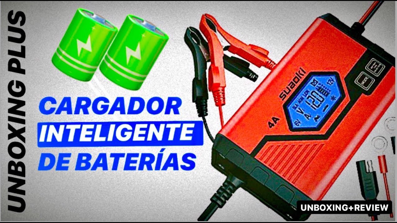 CARGADOR de BATERÍAS de COCHE y MOTO SUAOKI ICS4+ | UNBOXINGPLUS - YouTube
