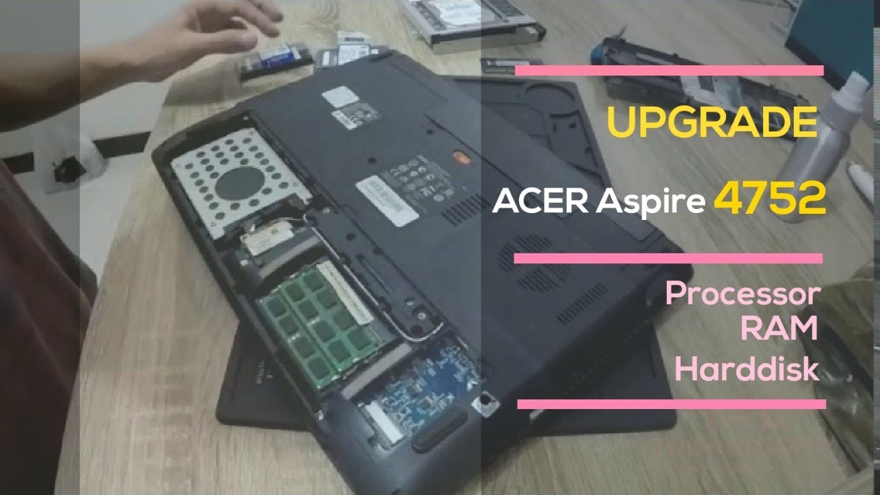 Ganti processor laptop acer aspire 4752 - YouTube