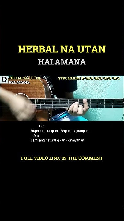 Herbal Na Utan - Halamana | Guitar Chords and Lyrics | Guitar Tutorial #shorts - YouTube