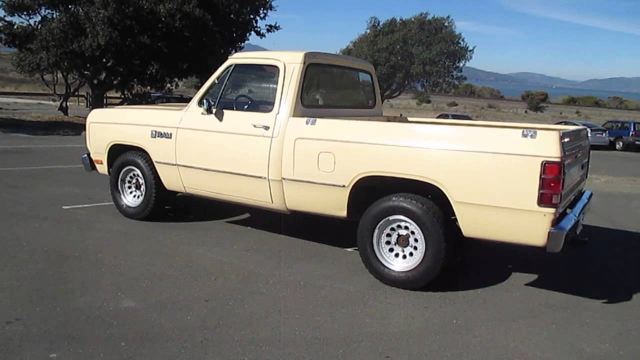 1985 Tan Dodge Truck Walkaround - YouTube