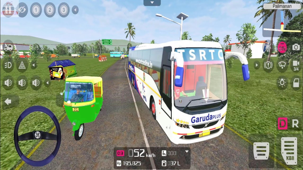 TSRTC Garuda Volvo Bus Game Download | बस वाला गेम | BUSSID Bus ...