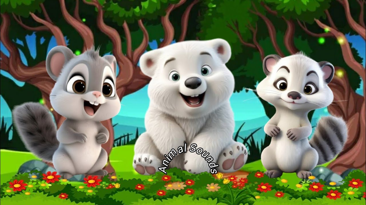 Adorable Animal Sounds - Squirrel, Bear, Weasel, Raccoon, Otter, Rabbit ...