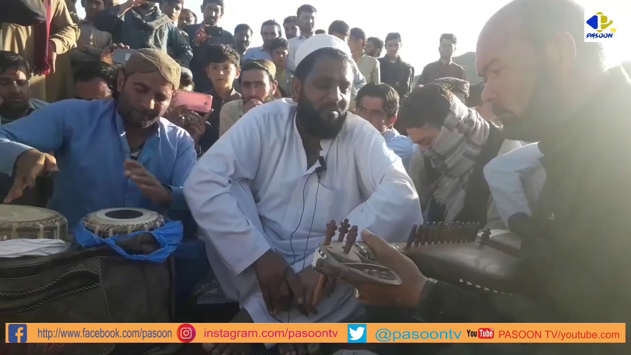PASOON TV program Adab ao kultor /pushto maidani program singer itbar khan - YouTube