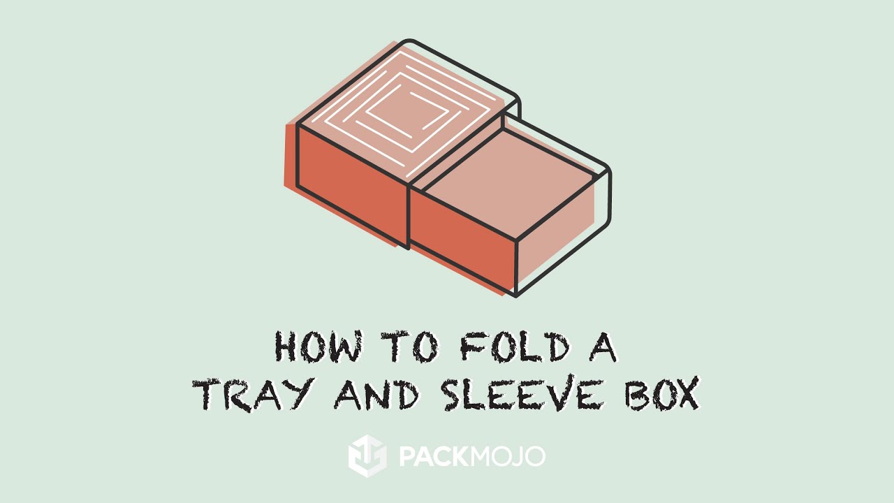 How to Fold a Tray and Sleeve Box | PackMojo - YouTube