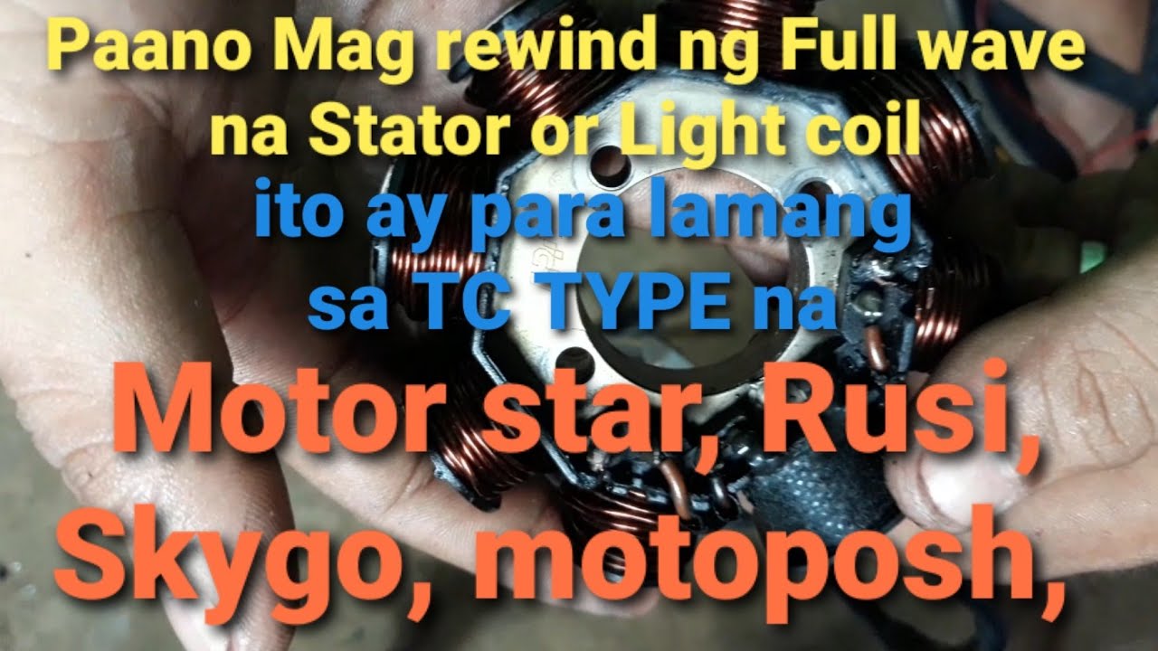 how to Rewind Stator coil or light coil | EZ MOTO PH - YouTube