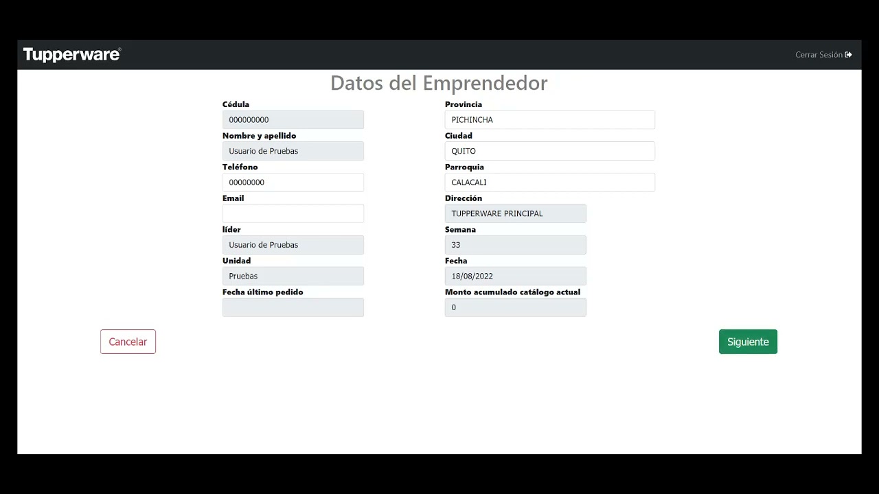 Tutorial para realizar pedido en la plataforma Tupperware 2023 - YouTube