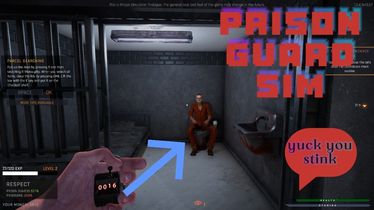 Prison guard sim!! - YouTube