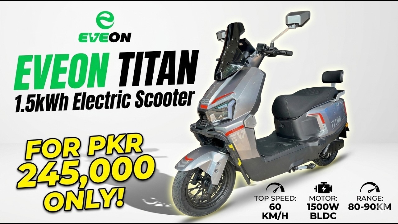 EVEON TITAN Launched In Pakistan for 245,000 Only Swappable Lithium ...