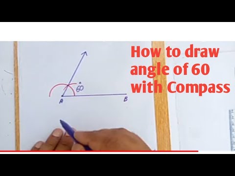 How to draw angle of 60 degree with compass ? - YouTube