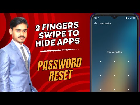 How to reset two fingers swipe up password? | Swipe two fingers to show ...