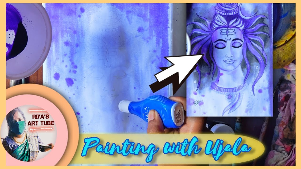Painting With Ujala | Monochromatic Painting | Step By Step | Gone ...