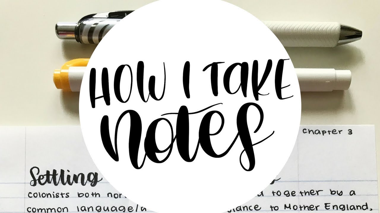 How I Take Notes/ Pretty and Effective Notes ~ VickyStudies - YouTube