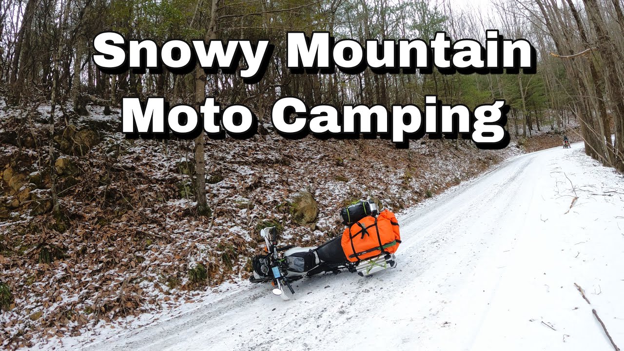 Royal Enfield Himalayan motorcycle camping trip and snowy crashes ...