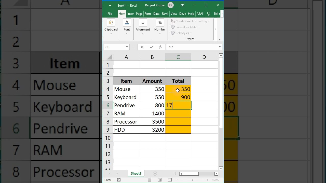 How To Calculate Running Total Value In Excel excel How To Calculate Running Total Value In Excel excel