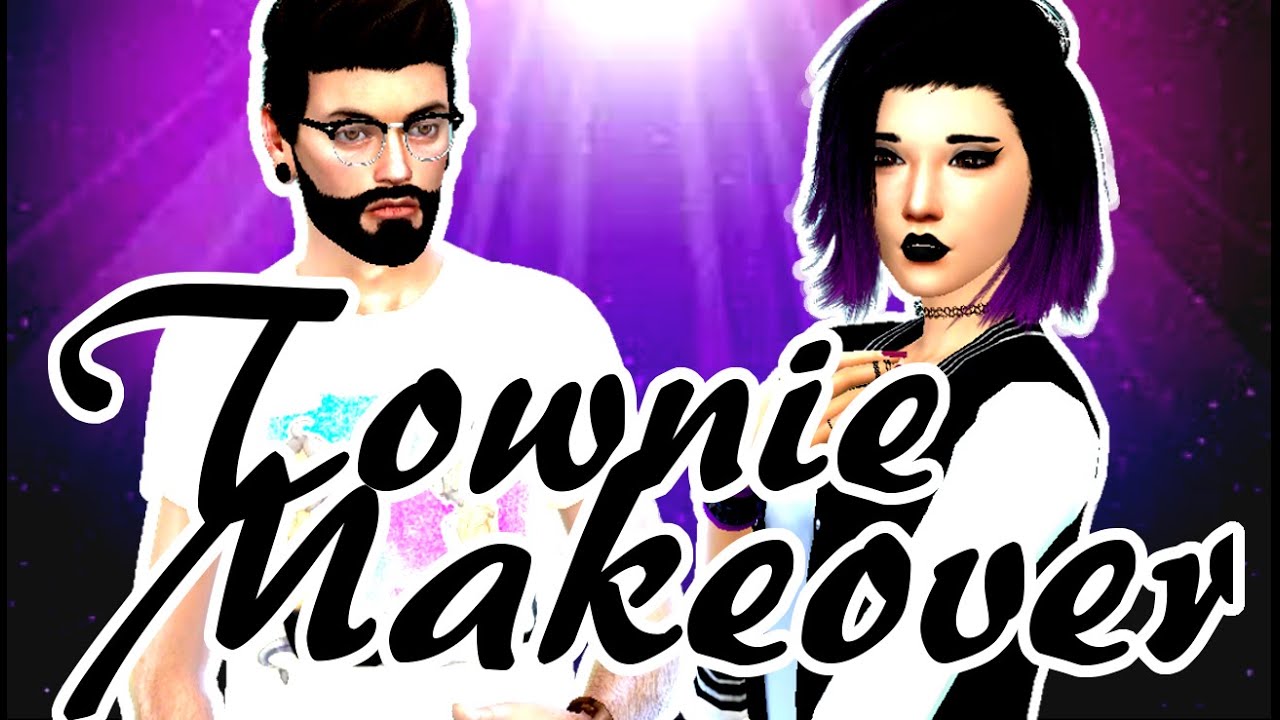 The Sims 4 : Townie Makeover// June Kay and Andre DaSilva - YouTube