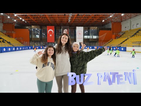 BUZ PATENİ ÖĞRENMEYE GİTTİK DÜŞTÜM /   Buz Pateni VLog /  Çok Güleceksiniz