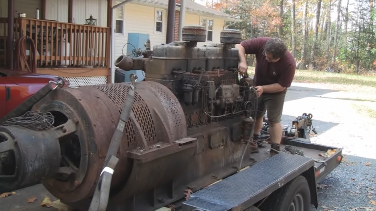 ROADTRIP TO PICK UP RARE ANTIQUE GENSET - YouTube