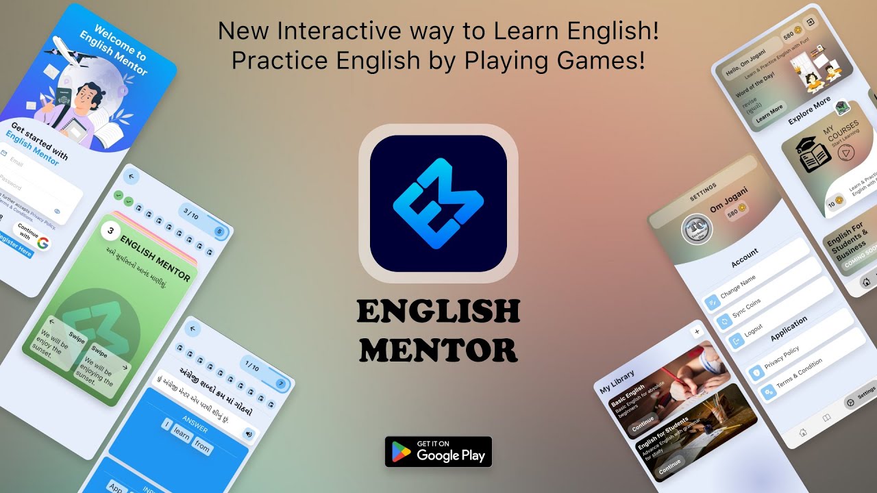 Introducing English Mentor - New & Interactive way to learn English ...