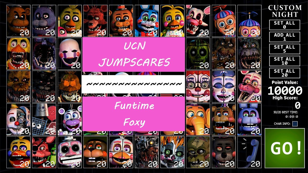 Ultimate Custom Night | UCN - Funtime Foxy (JUMPSCARE) - YouTube