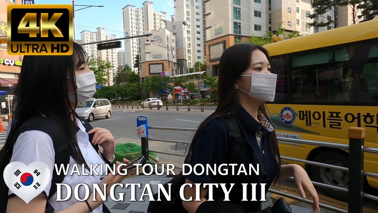 [4K] 🇰🇷Walking in the Peaceful City called 'Dongtan III', Hwaseong ...