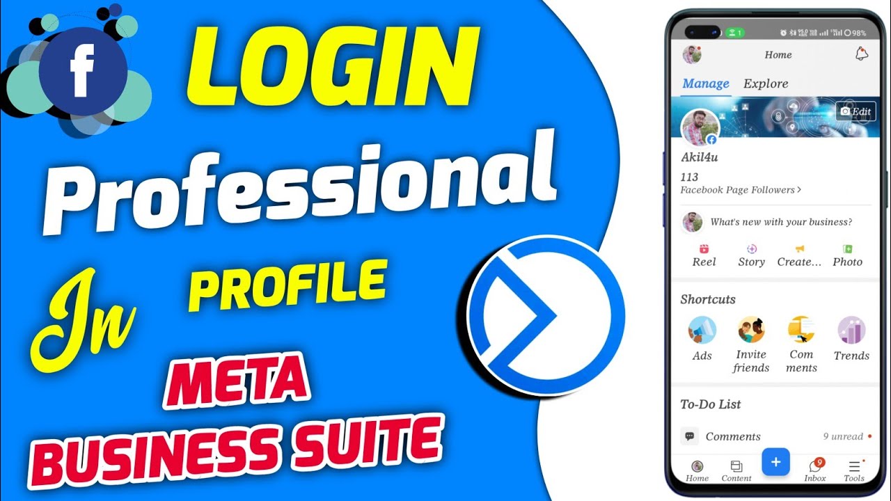 Meta Business Suite Me Profile Login Kaise Karen ? - YouTube