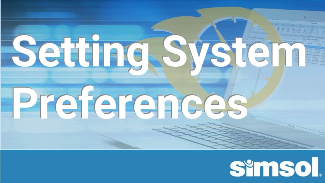 How to Set Up Simsol Preferences: Simsol Webinar Clips - YouTube