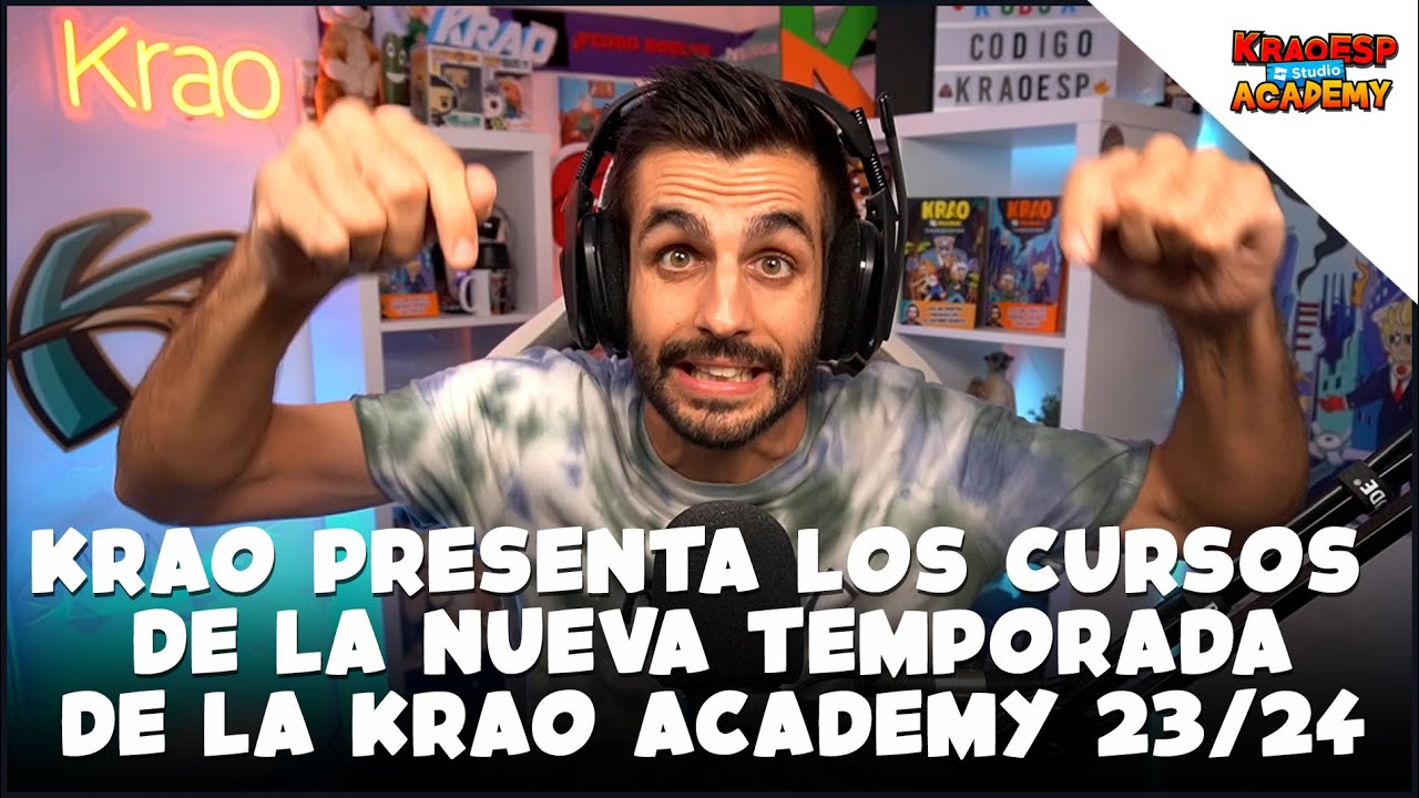 🤩 ¡NUEVOS CURSOS 23-24 de la #kraoesp #roblox academy! KRAO en persona ...