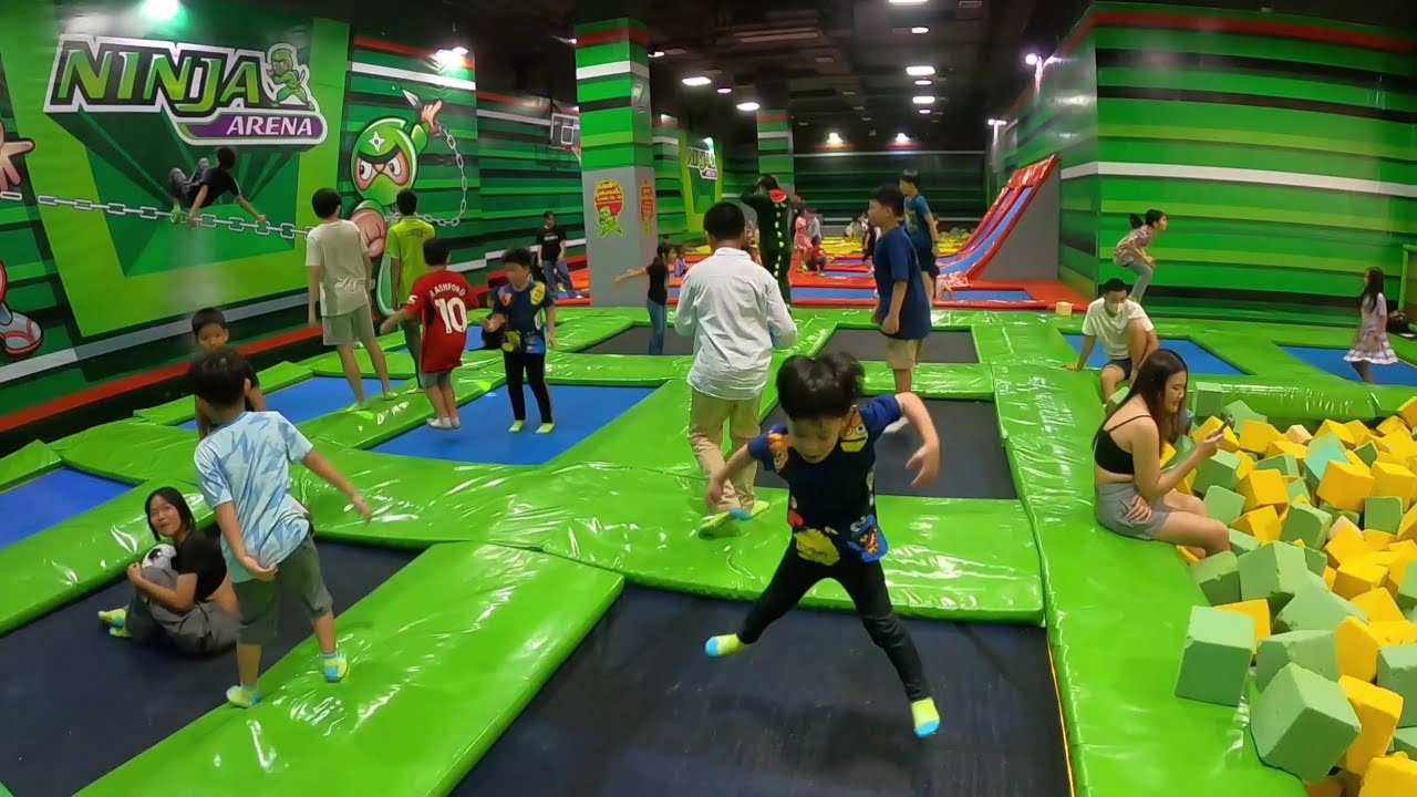 NINJA ARENA #ADVENTURE #นินจาอารีน่า ฟิวเจอร์พาร์คและสเปลล์ - YouTube