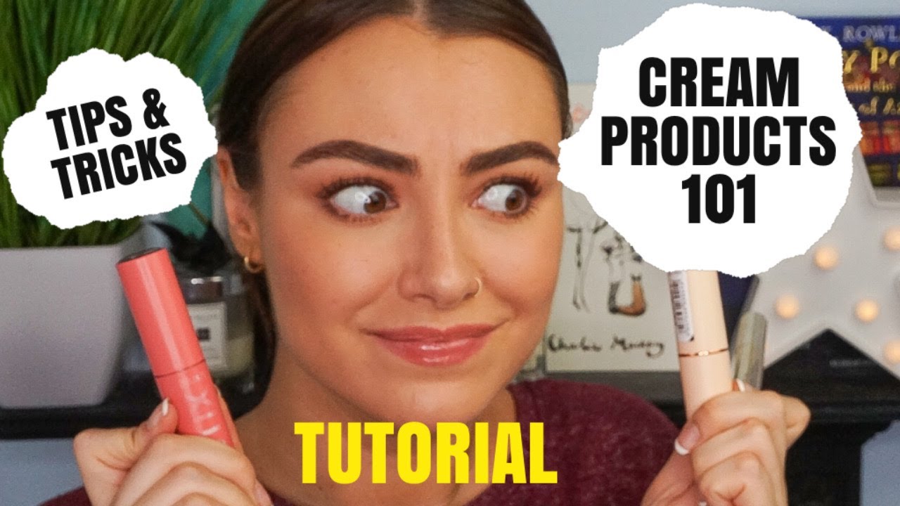 FULL FACE OF CREAM PRODUCTS +TUTORIAL : Cream Products 101 - YouTube