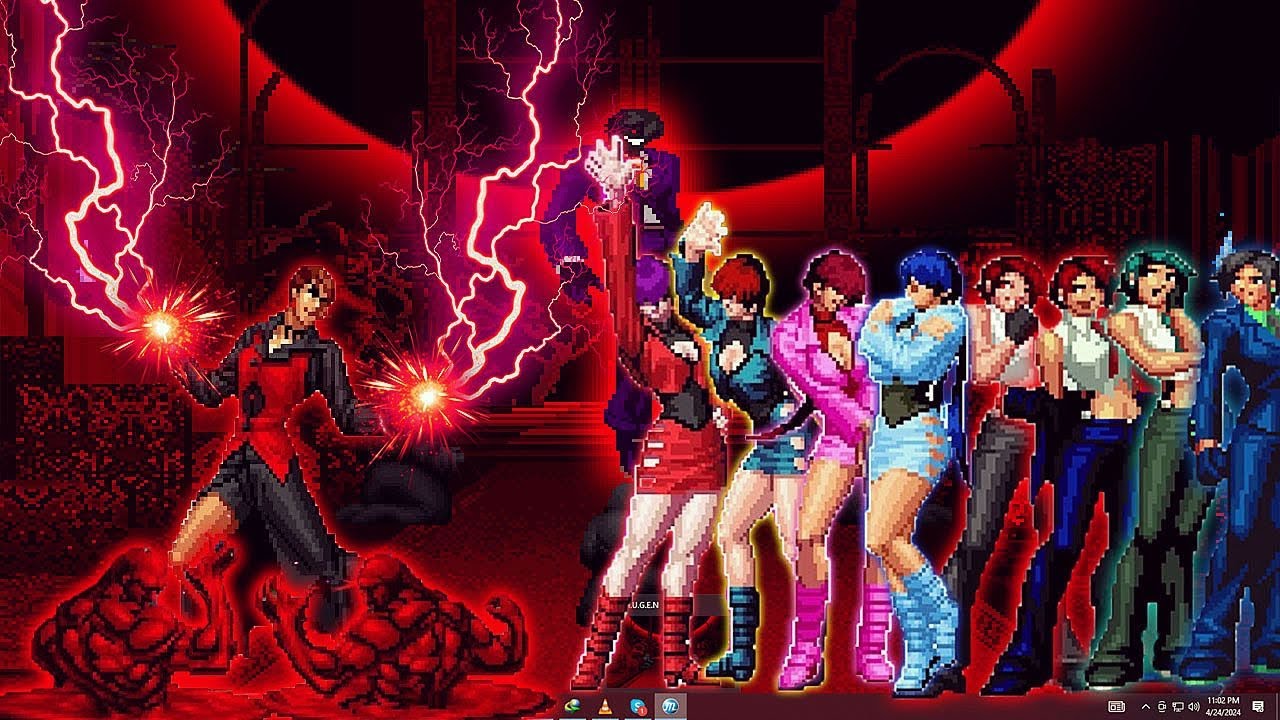 [KOF Mugen] Vice Vs Shermie, Vanessa Team - YouTube