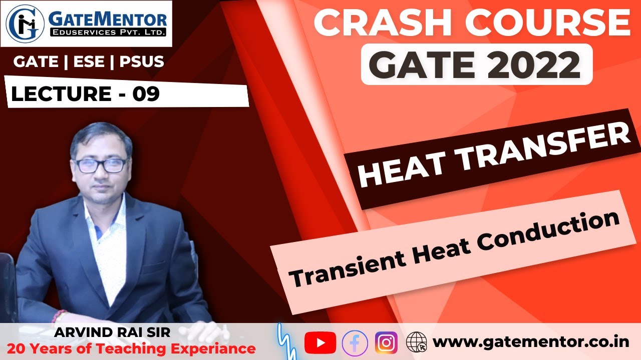 Crash Course-GATE 2022-Mechanical-”Heat Transfer”-L9-Transient Heat ...