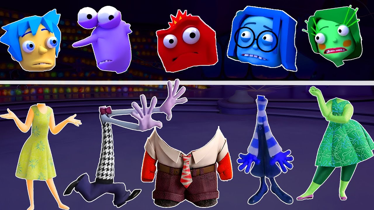 GUESS THE CORRECT head to find Anger, Anxiety, Joy, Disgust | Fun ...