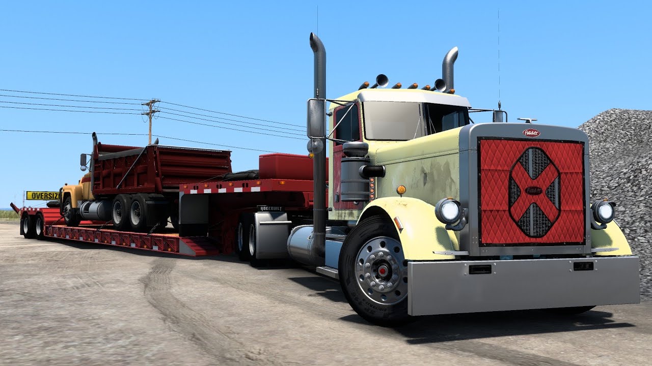 Peterbilt 359 Day Cab - Detroit Powered Lowboy Hauler | TEXAS ...