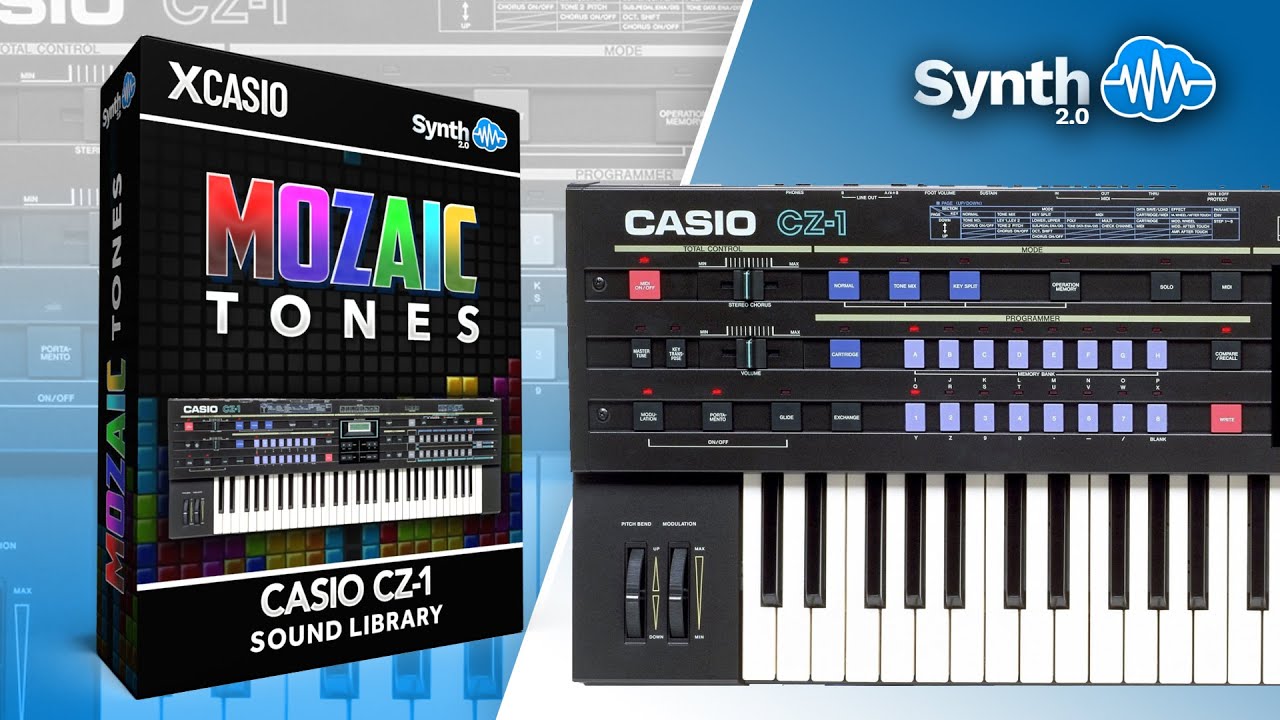 MOZAIC TONES (64 new sounds) | CASIO CZ1 | SOUND LIBRARY - YouTube