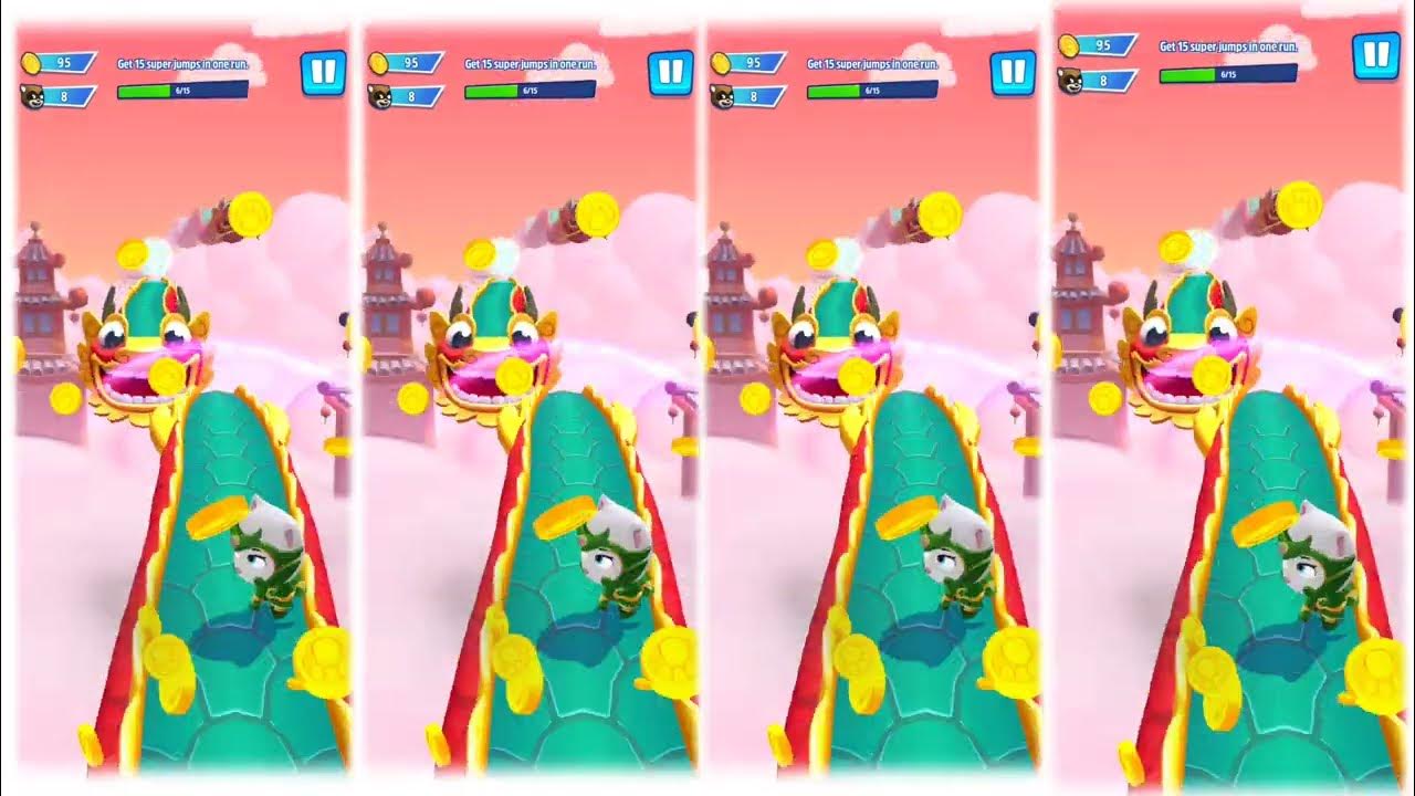 Talking Tom Hero Dash All Collection Android Game Play Defeat Raccoon Boss In One