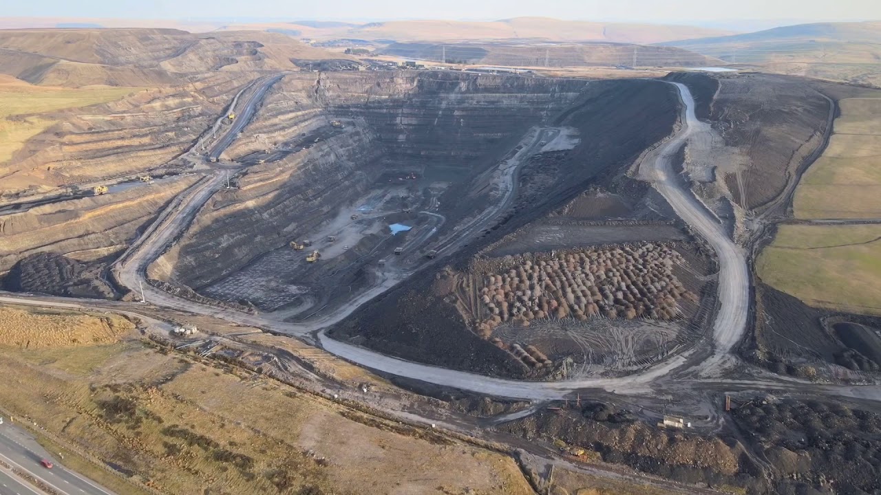 Ffos-Y-Fran Opencast Mine - Merthyr Tydfil - YouTube