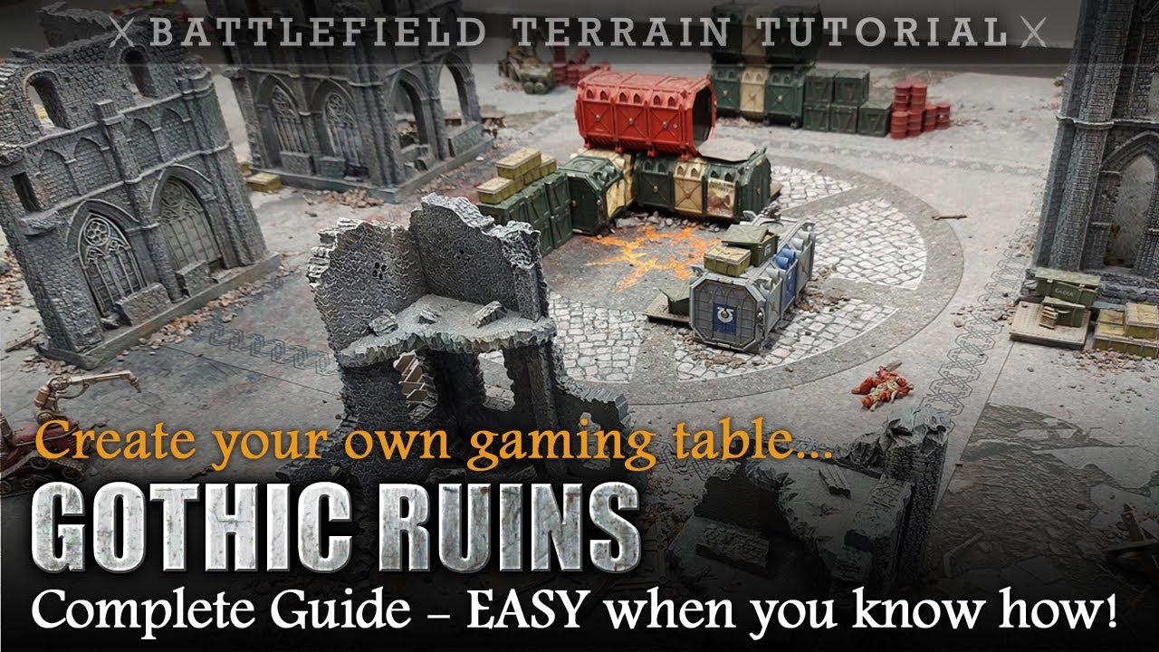 Create Your Own Gaming Table GOTHIC RUINS | Warhammer 40K | Complete ...