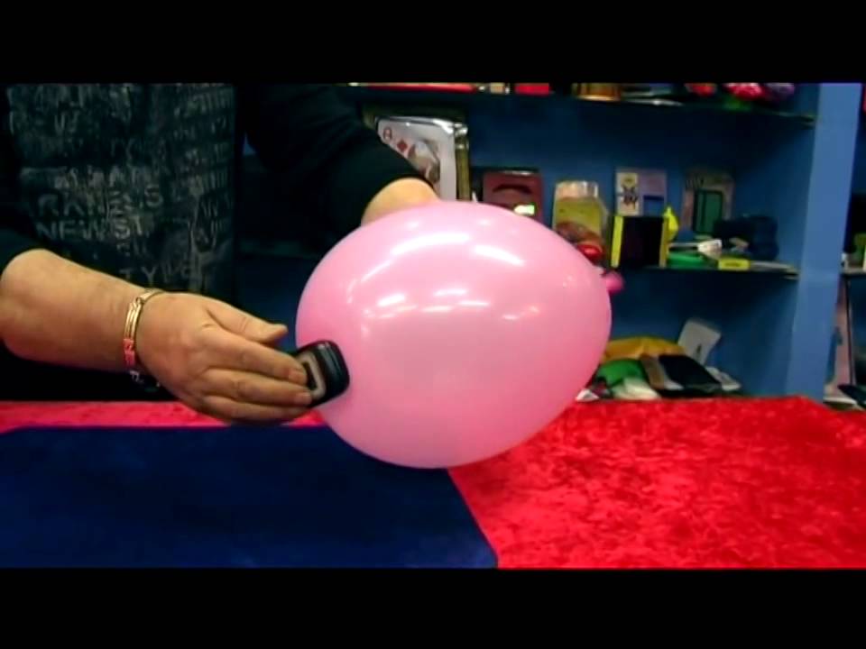 Cell Phone in balloon magic trick Revealed - YouTube
