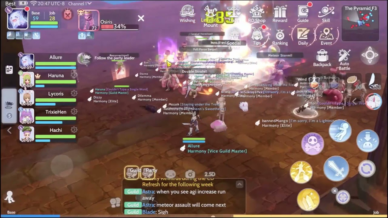 Ragnarok Origin (NA) - Harmony vs. Osiris MVP - [Ghostring] - YouTube